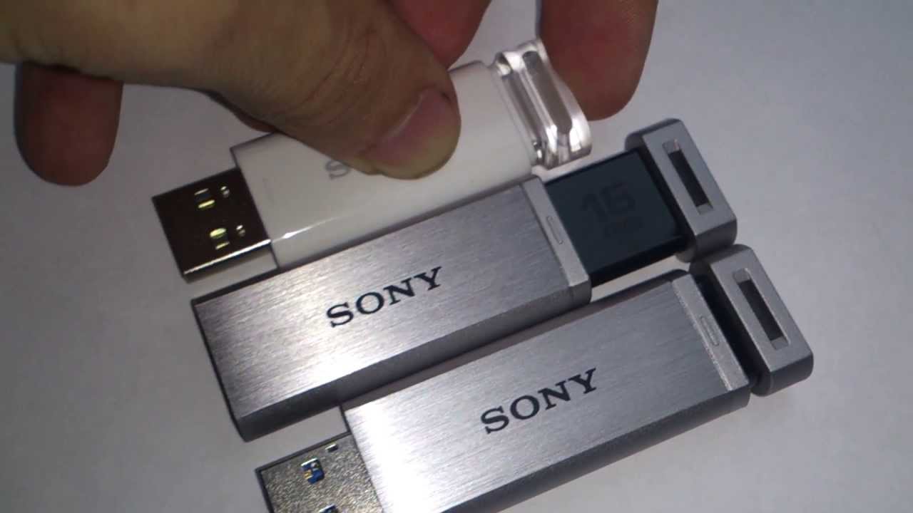 USB Sony Micro Vault Mach 3.0 and Click 2.0 - YouTube