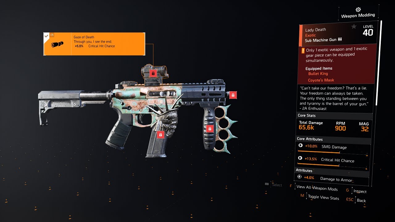 Division 2: Lady Death exotic drop - YouTube