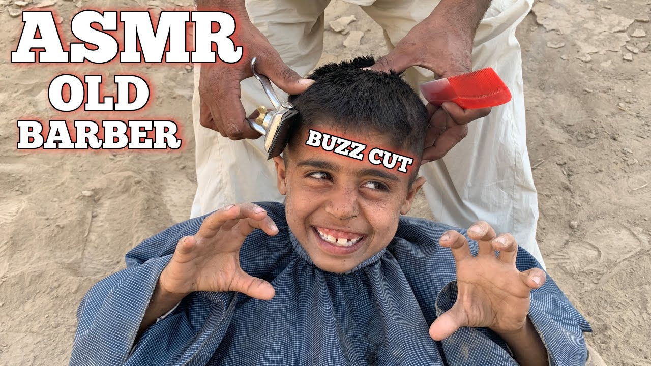 ASMR Fast Buzz Cutting | ASMR But Barber is 99 Years Old 😱!! [ASMR] - YouTube
