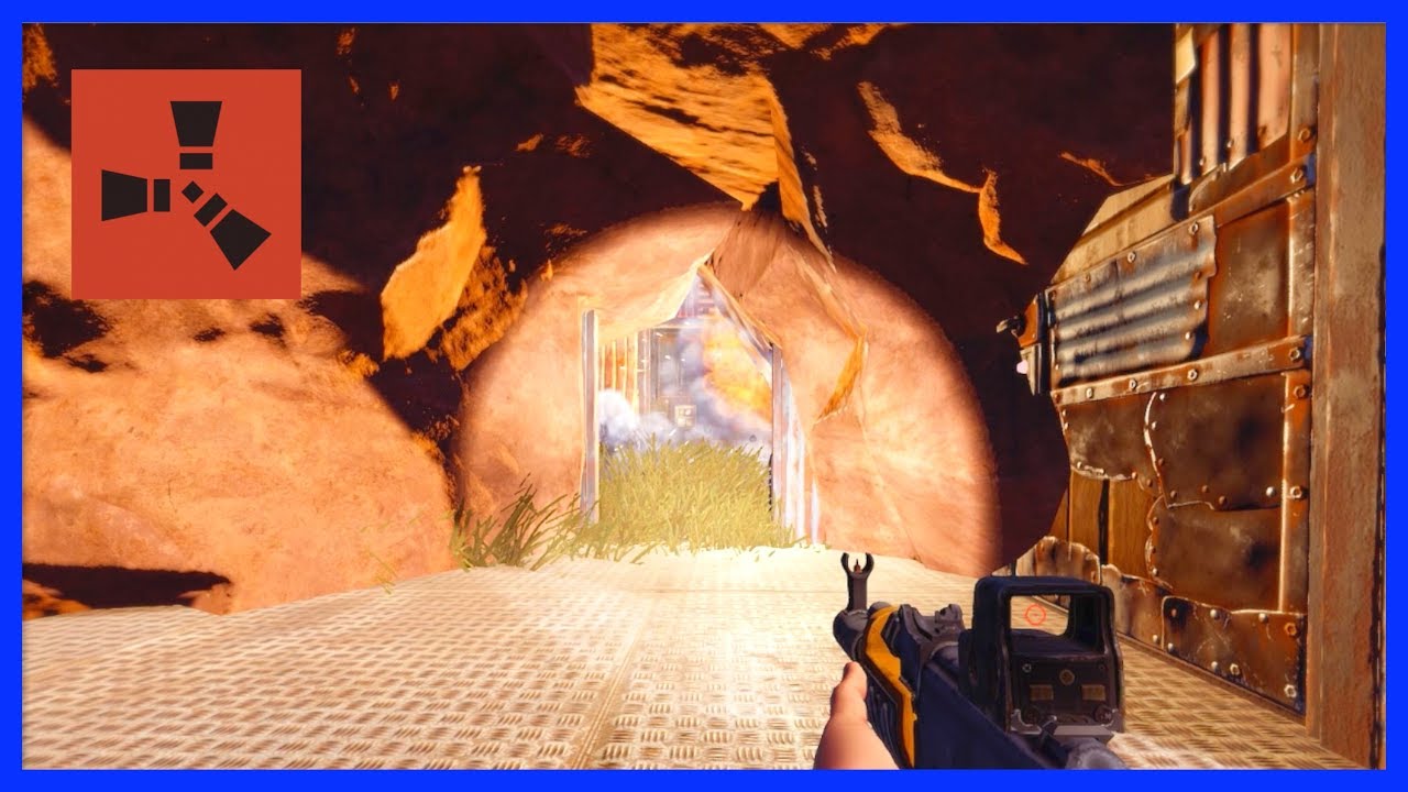 Rust Raids: CAVE BASE WITH COMPOUND - YouTube