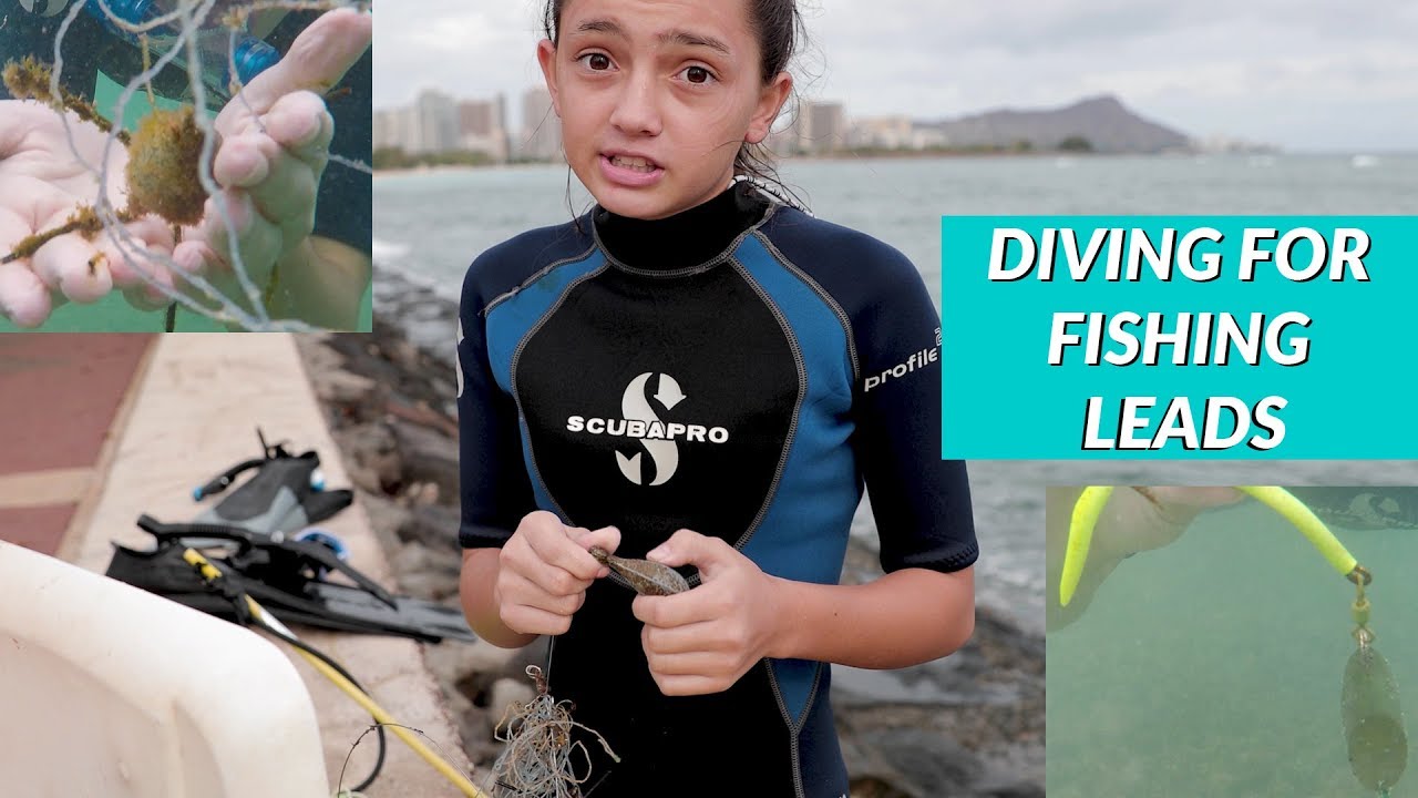 DIVING for FISHERMAN's GOLD in Hawaii - Diving for lead on The REEF ...