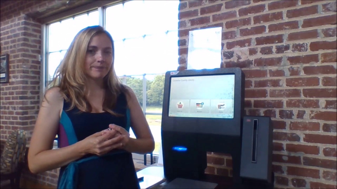 Using Self Check-out at the Library - YouTube