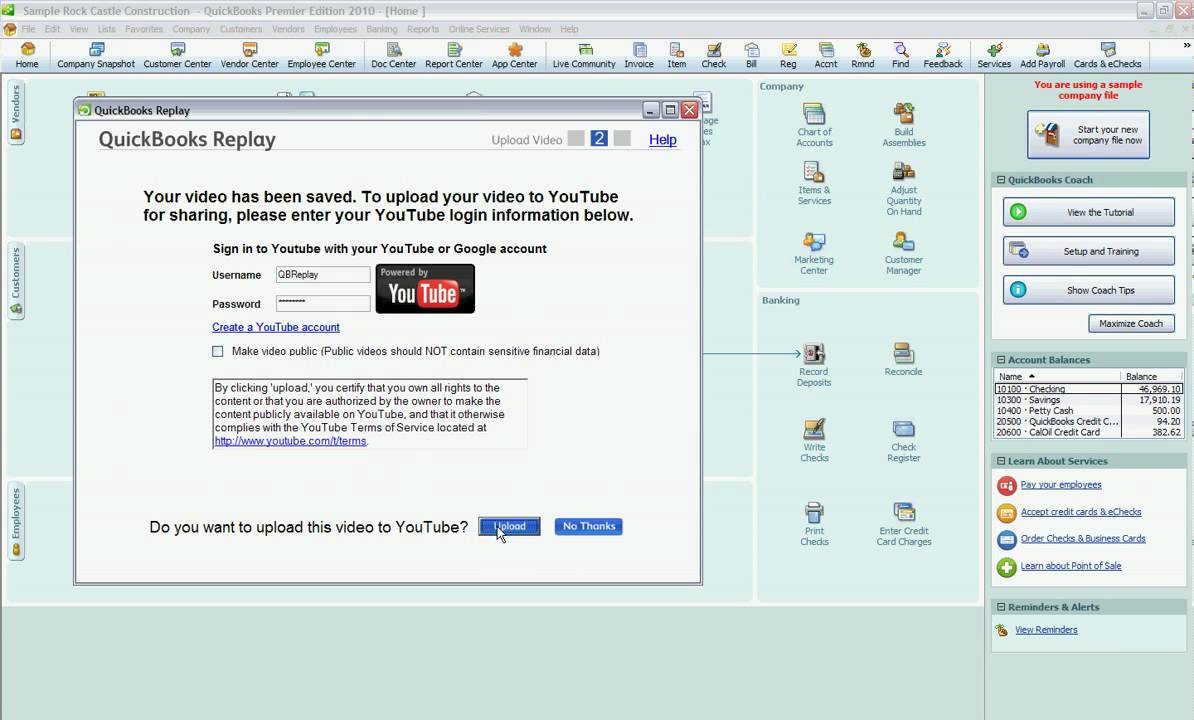 QuickBooks Replay Demo - YouTube