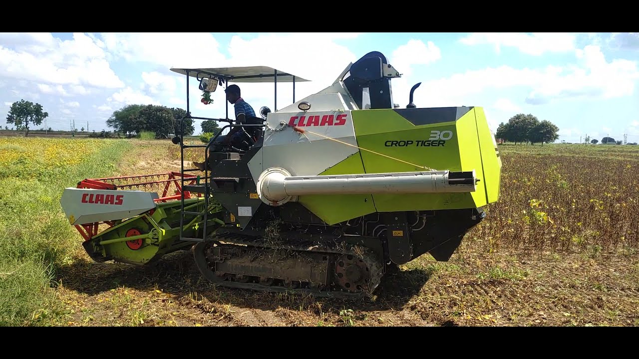class crop tiger 30 in feeld soyabeen crop cutting(1) - YouTube