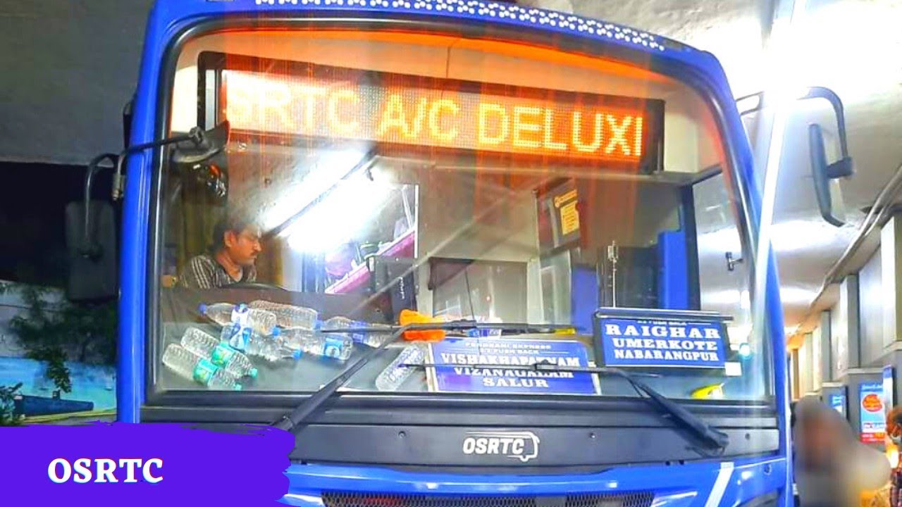 OSRTC deluxe bus in Andhra bus station| - YouTube