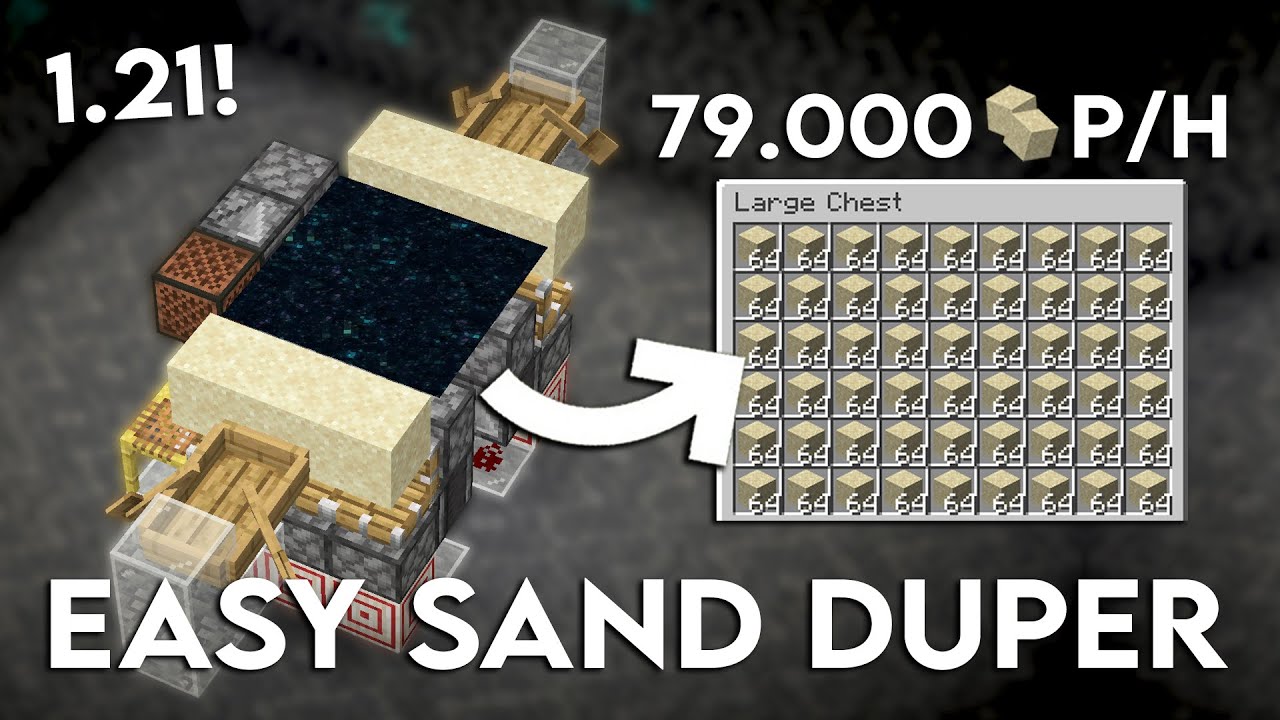 BEST Sand Farm Tutorial in Minecraft 1.21 | Easy and Simple Design ...