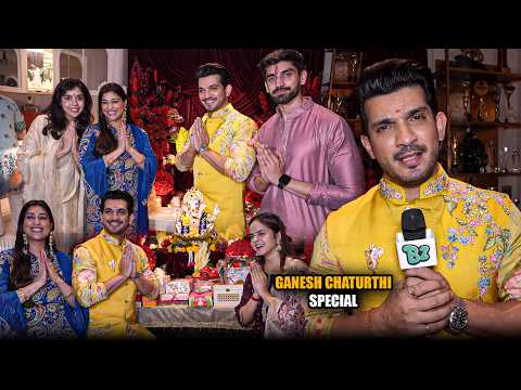 Arjun Bijlani के Ganpati में सितारों का मेला! Ankita-Vicky से Eisha Singh तक पहुंचे TV Stars ✨