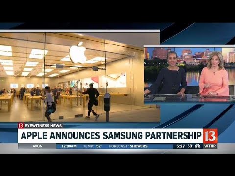 Apple announces Samsung partnership - YouTube