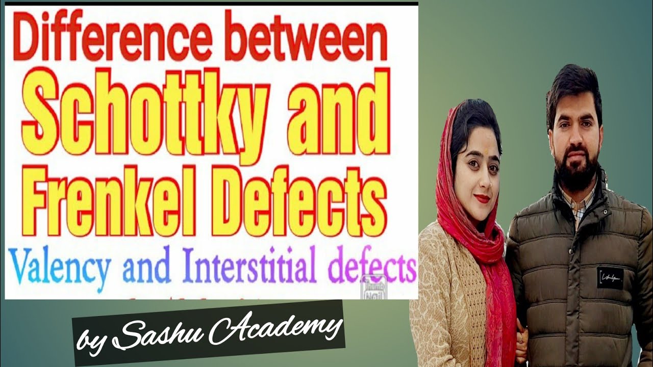 Schottky Defect and Frenkel Defect difference | Lecture-18 by Sashu ...