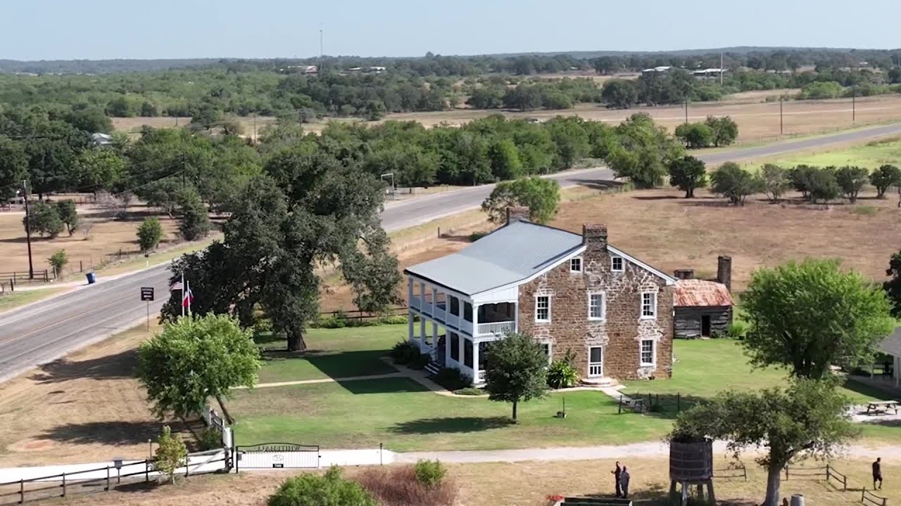 Drone video shows historic Whitehall Polley Mansion on a former slave ...