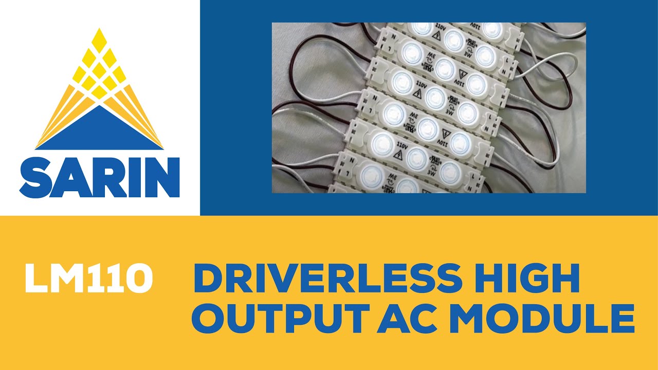 Discover The LM110 Driverless High Output AC Module #led - YouTube