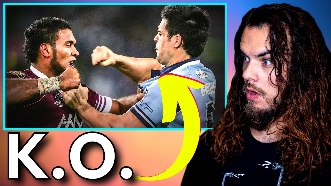 Best State Of Origin Fights | Rugby League | American Reacts - YouTube