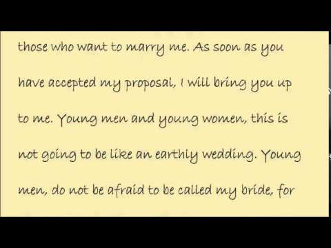 Rapture/Translation. Letter from Jesus to young people. - YouTube