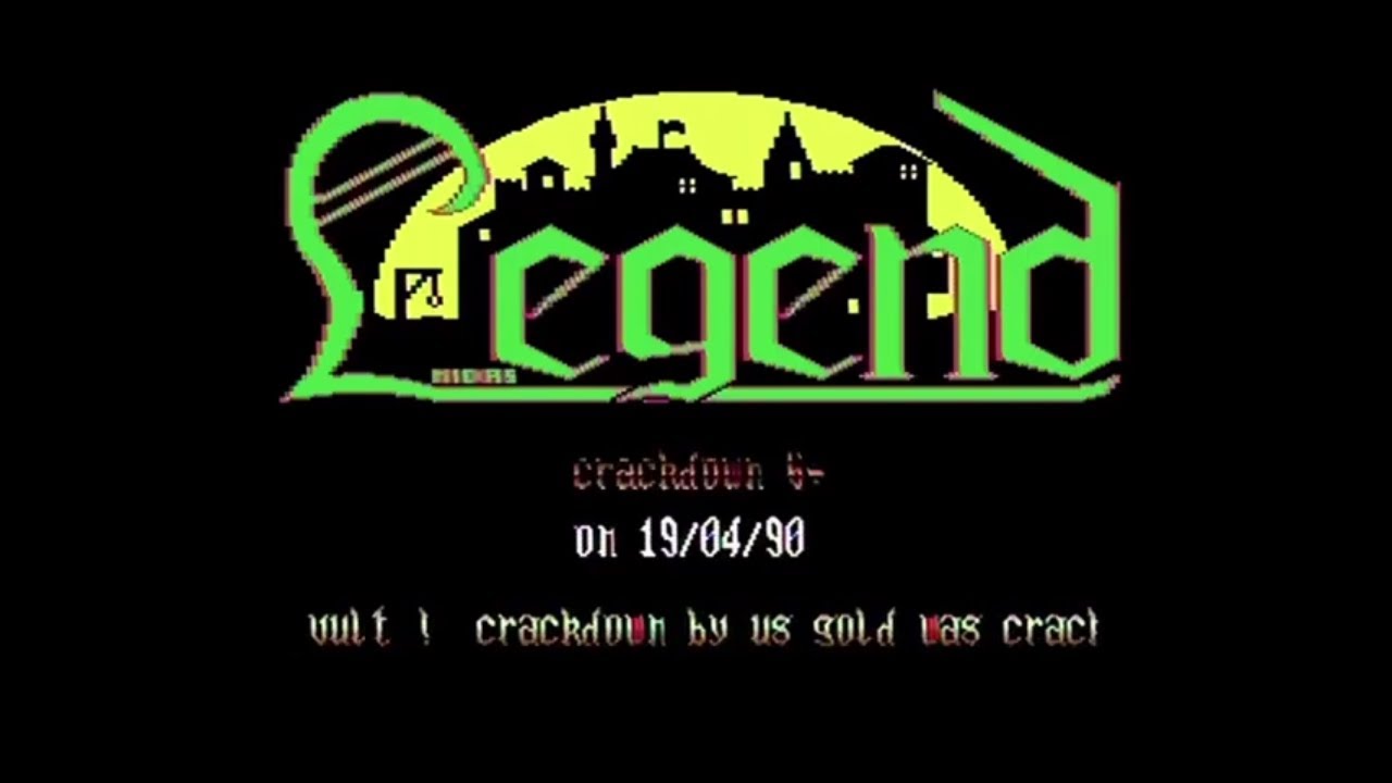 Commodore 64 demo: Legend - Crackdown cracktro (1990) - YouTube