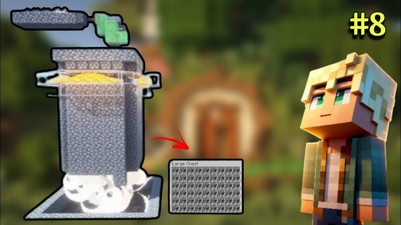 I BUILD ULTIMATE AUTOMATIC STONE FARM IN MINECRAFT | MINECRAFT GAMEPLAY ...