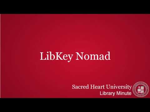 Using LibKey Nomad - YouTube