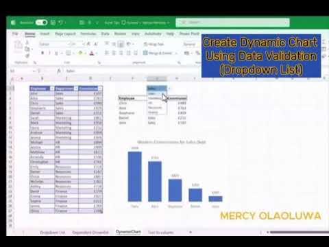 Create Dynamic Chart Using Drop-down List Data Validation and Excel Array Functions - YouTube