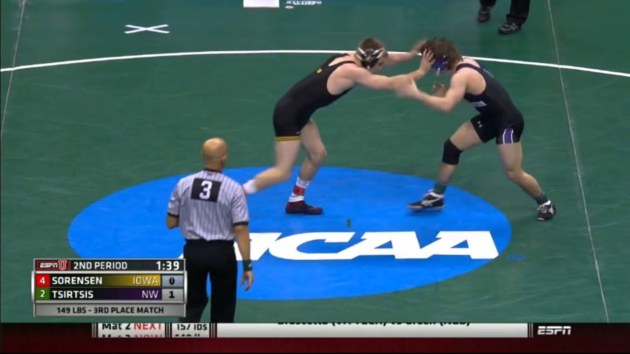 2015 NCAA 149 lb 3rd Place Match: Jason Tsirtsis (Northwestern) v ...