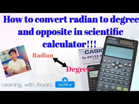 How to Radian to degree and vice versa in scientific calculator ll Fx ...