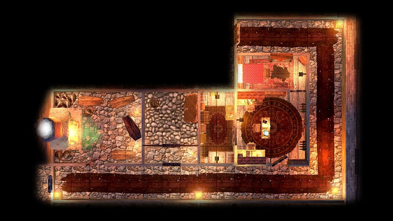 D&D Maps - Animated -Prison Break (Warden rooms, holding cells) (Grid ...