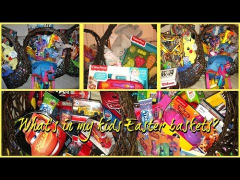 What's in my kids Easter baskets? - YouTube