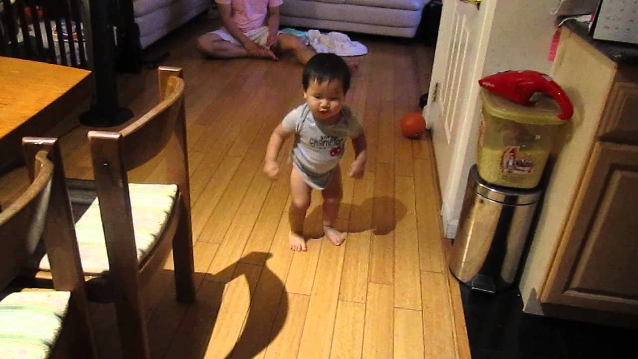 baby james walking backwards - YouTube