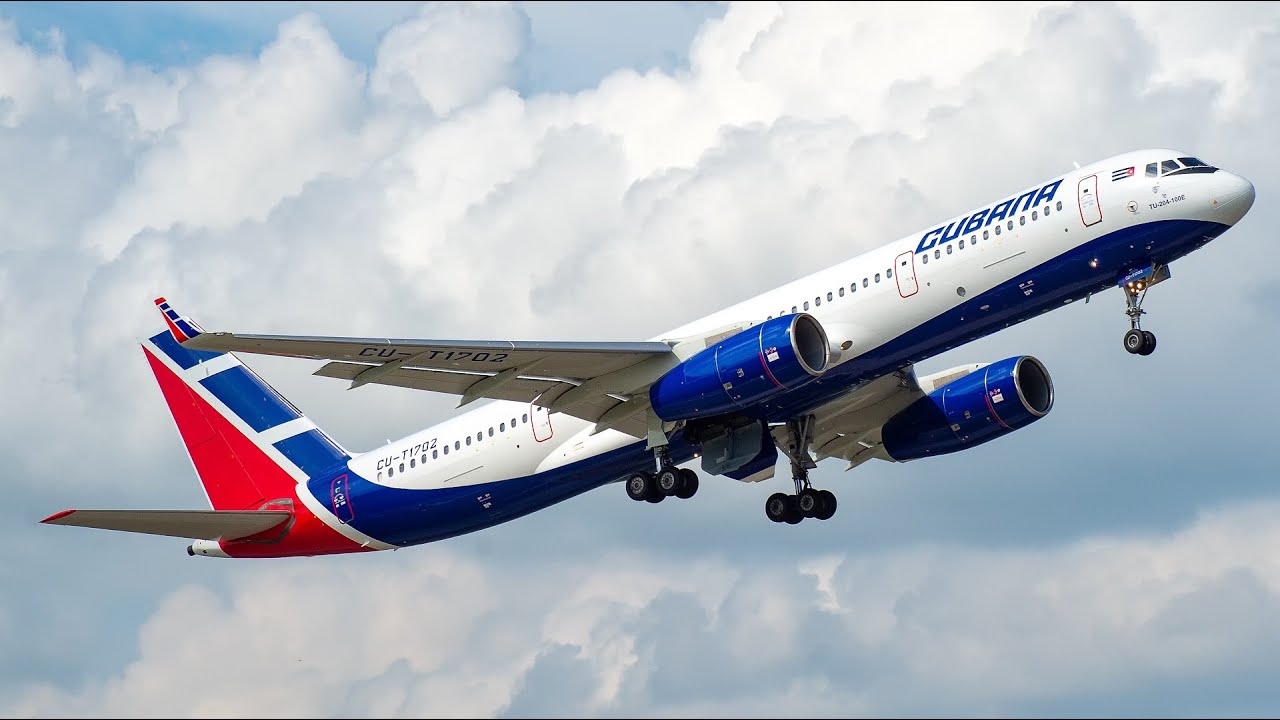 Plane Spotting Havana International Airport "Cubana's TU204 is back to ...