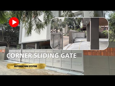 Corner Sliding Gate With Full Automation | Folding Gate | 90 Degree ...