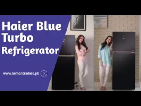 Haier Blue Turbo Refrigerator | Available at Noman Traders - YouTube