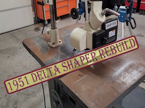1951 Delta Shaper - Rebuild - 3 phase motor and VFD - YouTube
