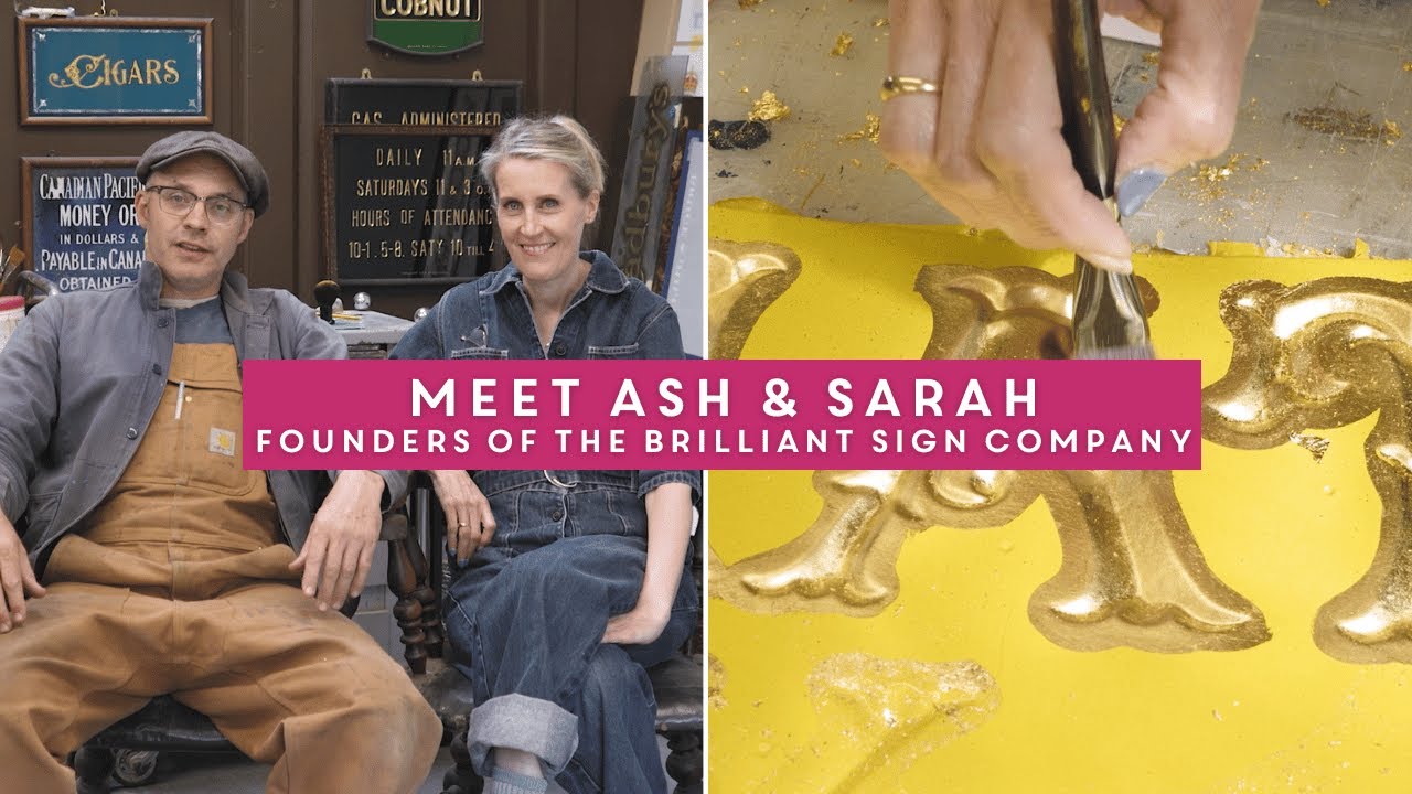 Ash and Sarah Bishop from Brilliant Signs 🌟🖌️ - YouTube