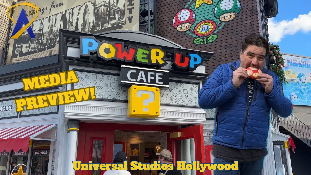 Power-Up Cafe Preview from Super Nintendo World at Universal Studios ...