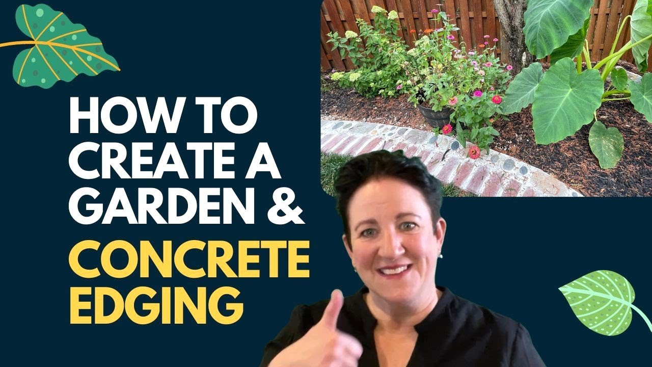 Create your Own Garden & DIY Concrete Boarder/Edging - YouTube