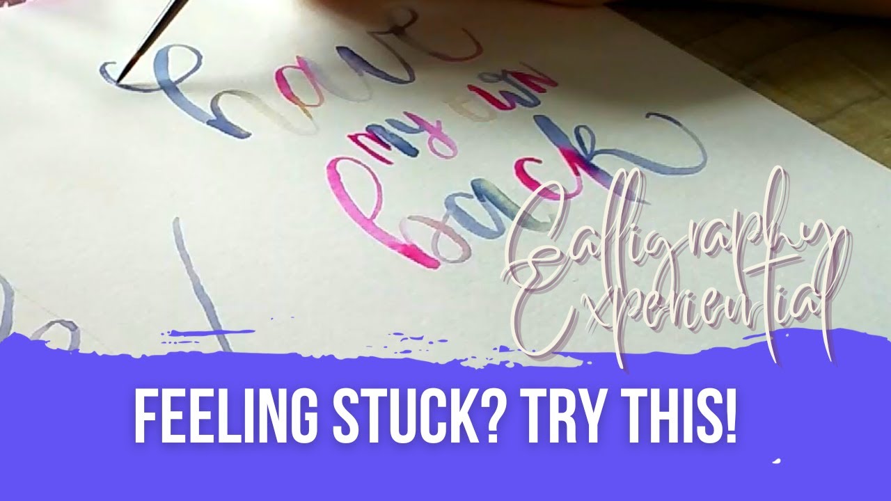 When You Feel Stuck: A Calligraphy Experiential Session - YouTube