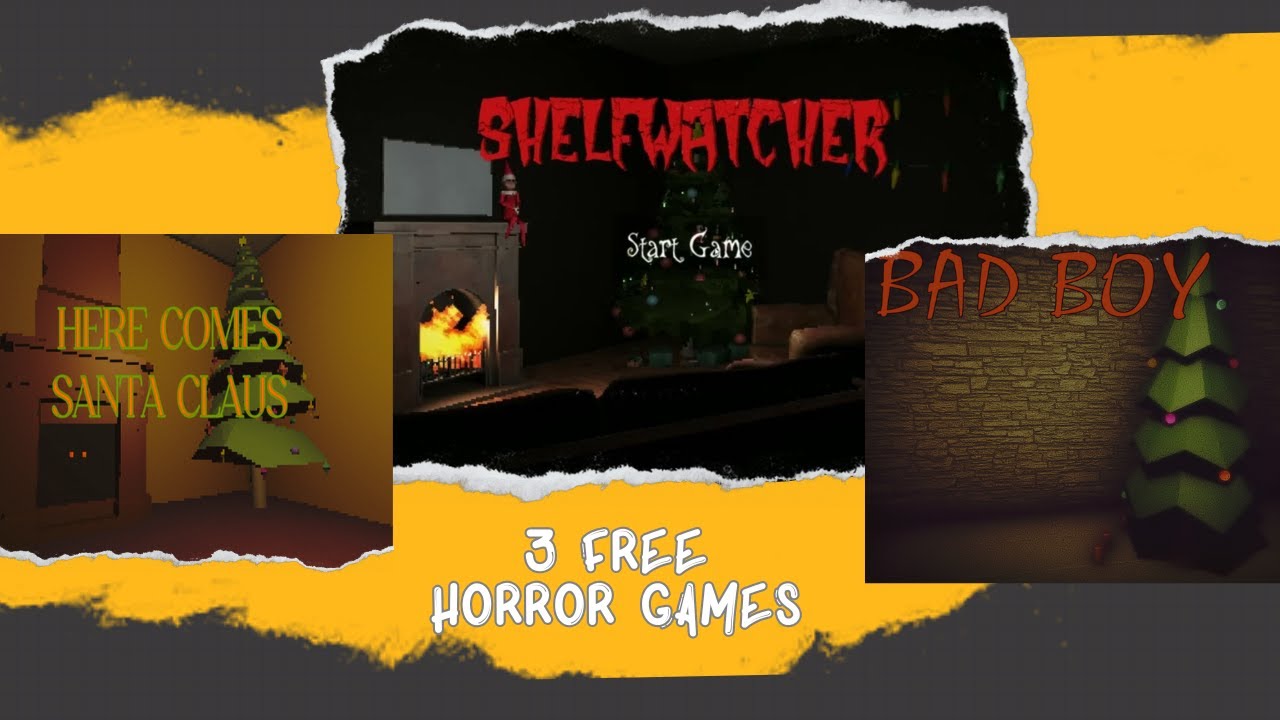 Playing FREE Christmas Mini Horror Games - YouTube