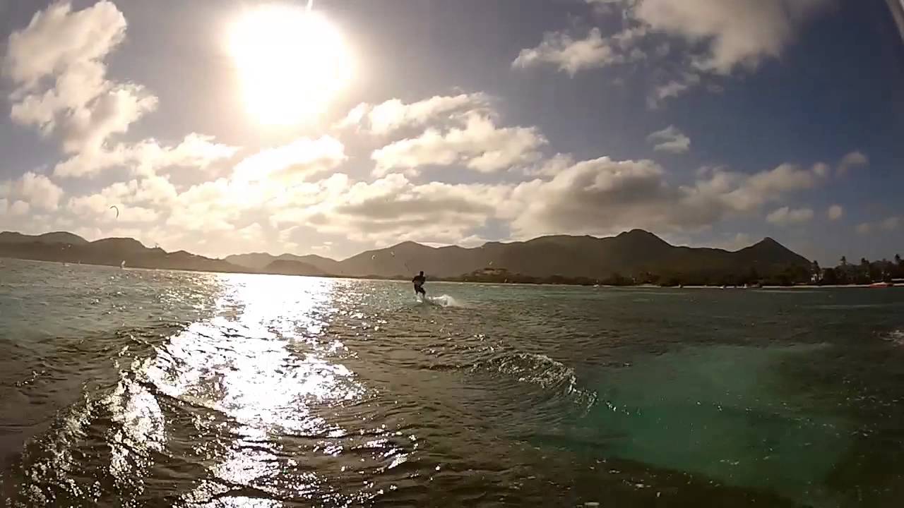 SXM Kitesurfing Session #2 - Galion Beach - YouTube