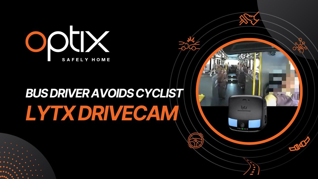 Bus Driver Avoids Cyclist with Lytx DriveCam | Optix - YouTube