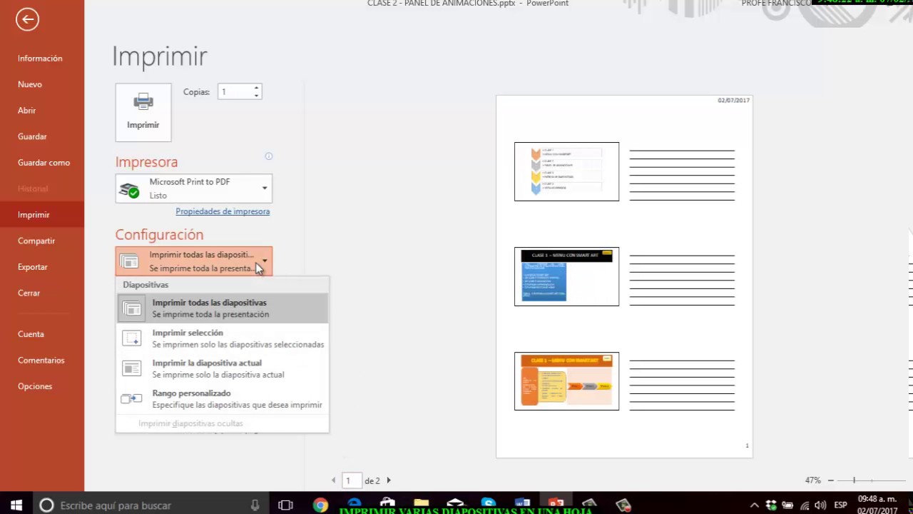 Powerpoint Vistas En Diapositivas Youtube