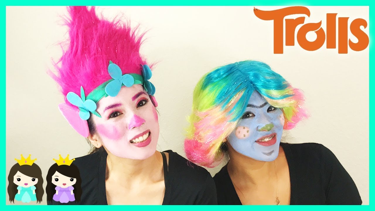 DIY Halloween Costume Makeup Tutorial: Trolls Poppy Makeover DIY - YouTube