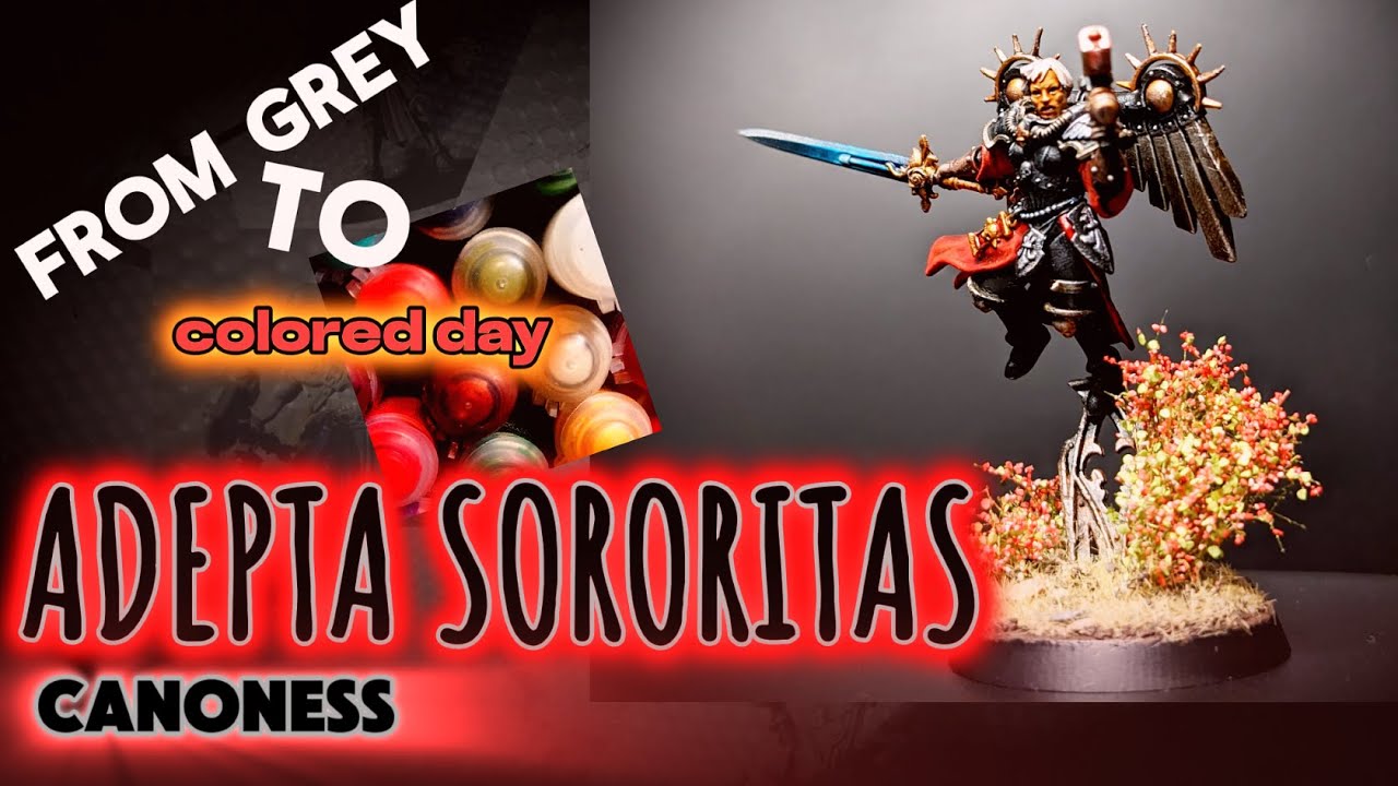 WARHAMMER 40k CANONESS with jump pack Adepta Sororitas painting ...