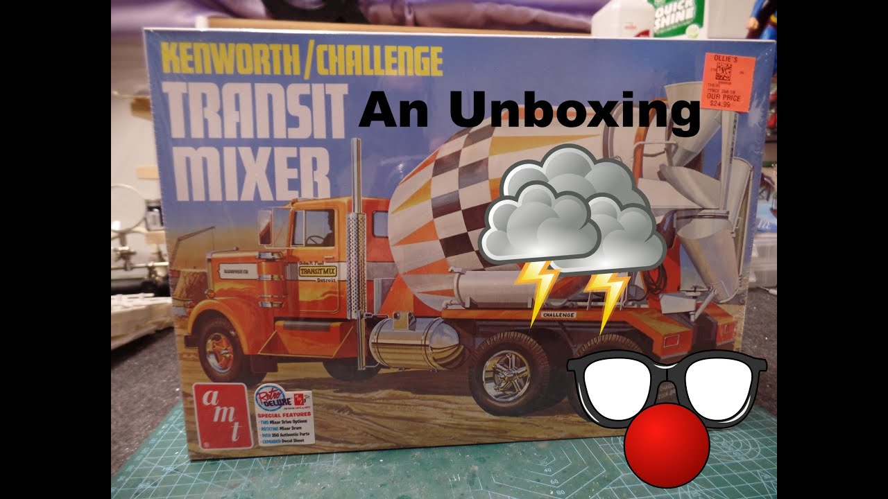 Ollie’s Stash Add: Kenworth Transit Mixer AMT 1:25 Scale Model Car Kit ...