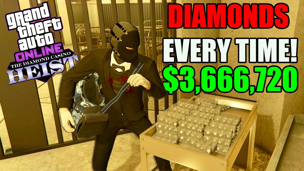 GTA Online Casino Heist - Aggressive Approach, Stealing Diamonds ...