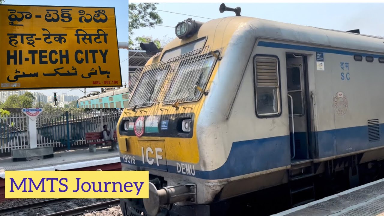MMTS TRAIN JOURNEY - YouTube