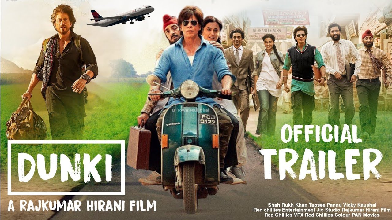 DUNKI Official Trailer ll Trailer Length 2:41 mts l DUNKI MOVIE ...