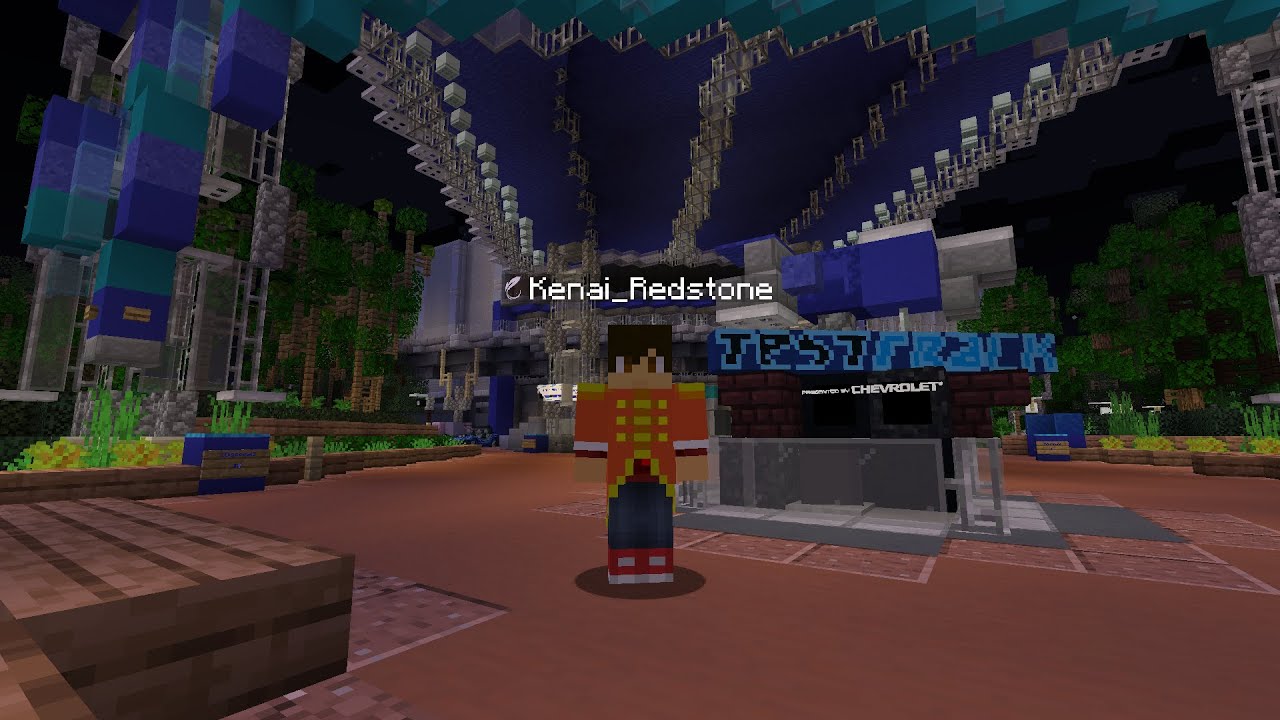 MCParks | En la atracción de Disneyland TestTrack en Minecraft - YouTube