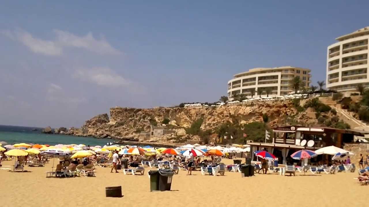 GOLDEN BAY BEACH MALTA - YouTube