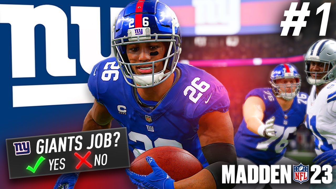 Madden 23 New York Giants Franchise Mode Ep. 1 | Starting the Rebuild ...