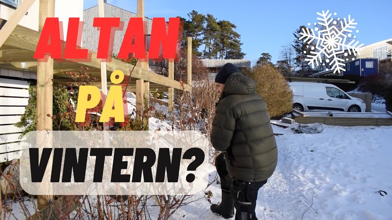 Kan man bygga altan mitt i vintern? - YouTube