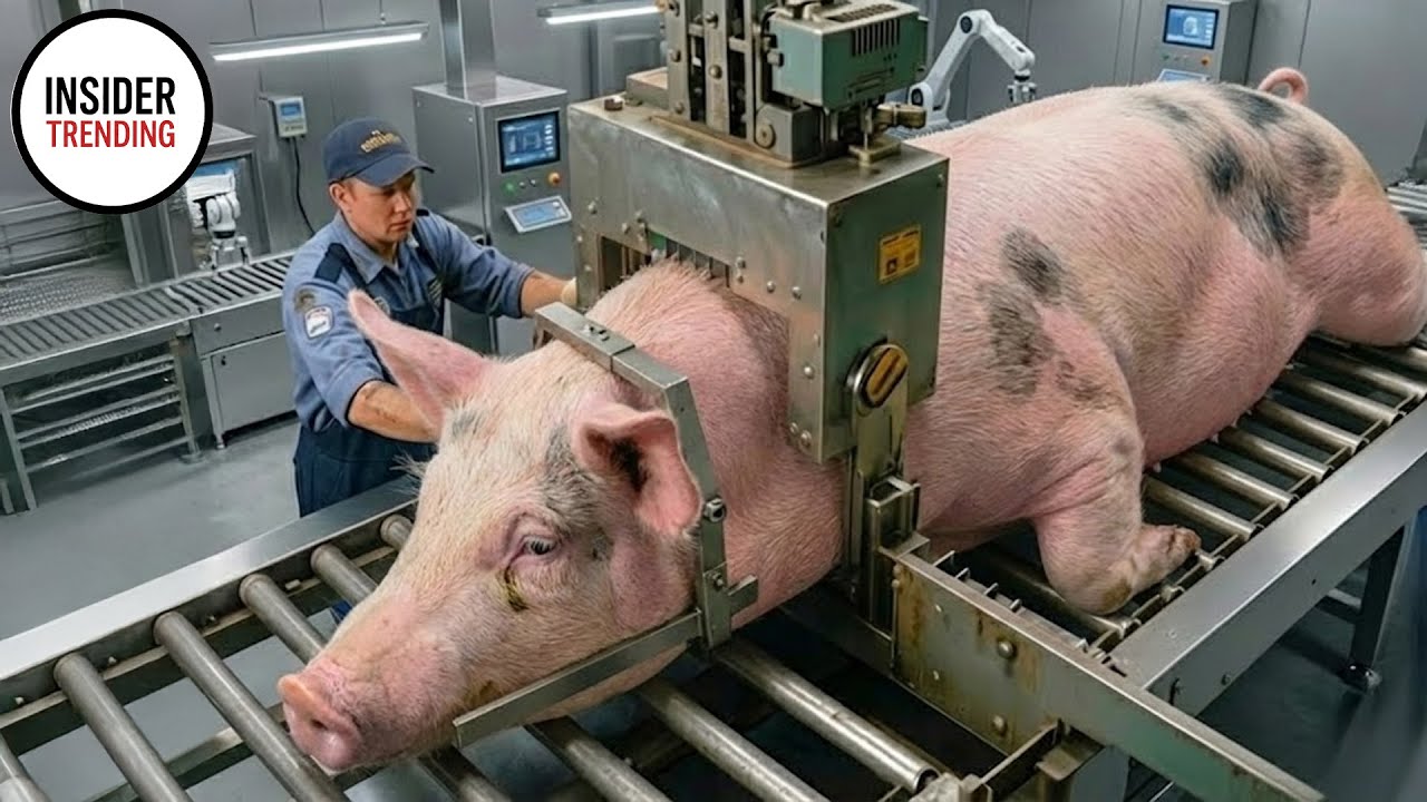 How Bacon Is Produced | How 100 Pigs Are Processed Daily In The Factory ...