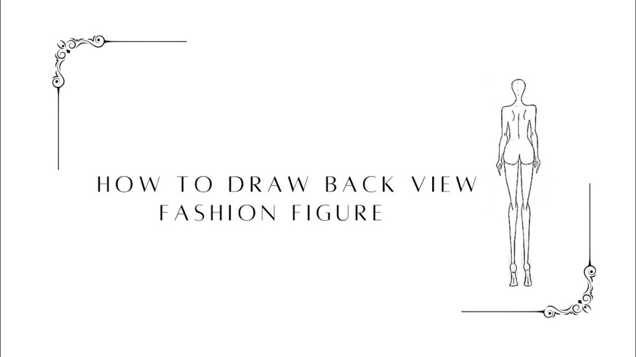 How to draw back view fashion figure | fashion illustration step by ...